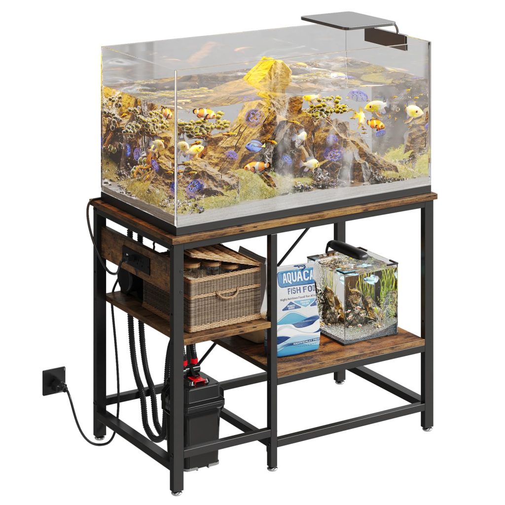Review of SCARIU 40 Gallon Fish Tank Stand & Double Bird Cage