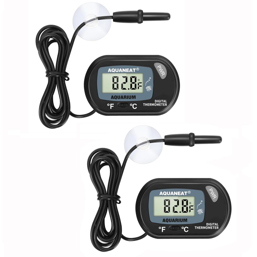 Review of AQUANEAT: 2 Pack Digital Aquarium Thermometer with Large LCD ...